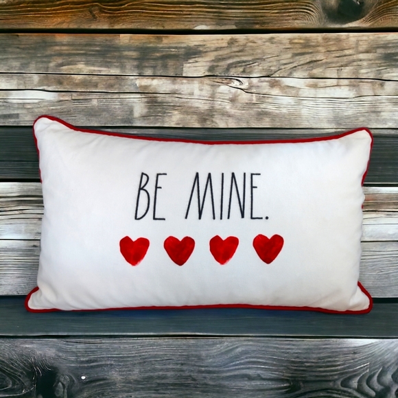 Rae Dunn Enchante' | Accents | Rae Dunn Be Mine Filled Decorative Throw ...
